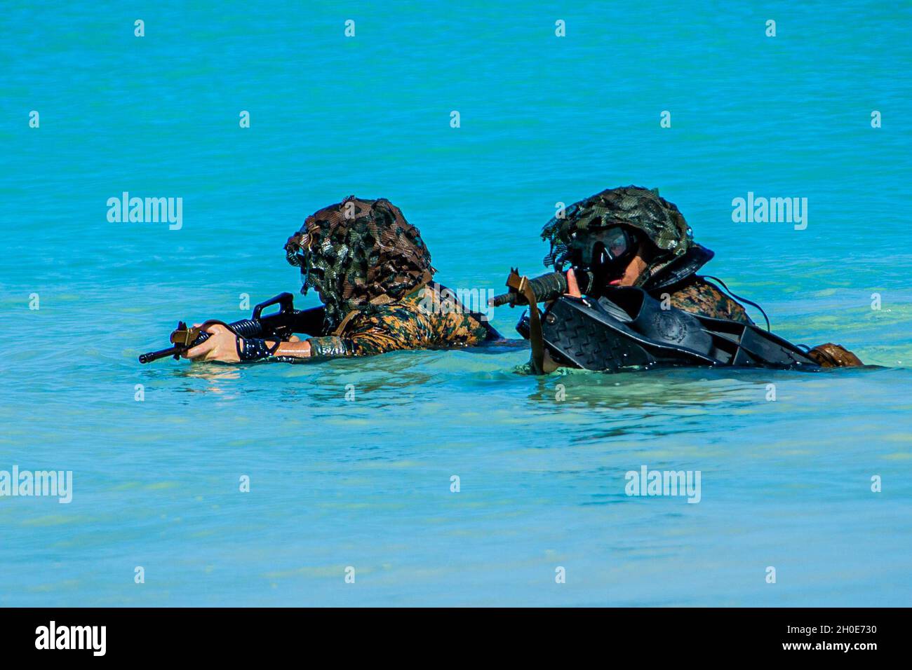 U.S. Marines with Charlie Company, 1st Battalion, 3d Marines ...