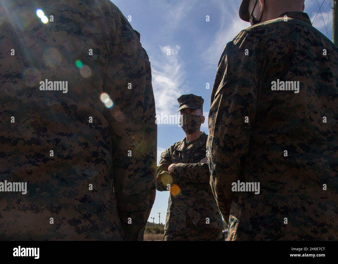 U.S. Marine Corps Col. Brian Russell, commanding officer, II Marine ...