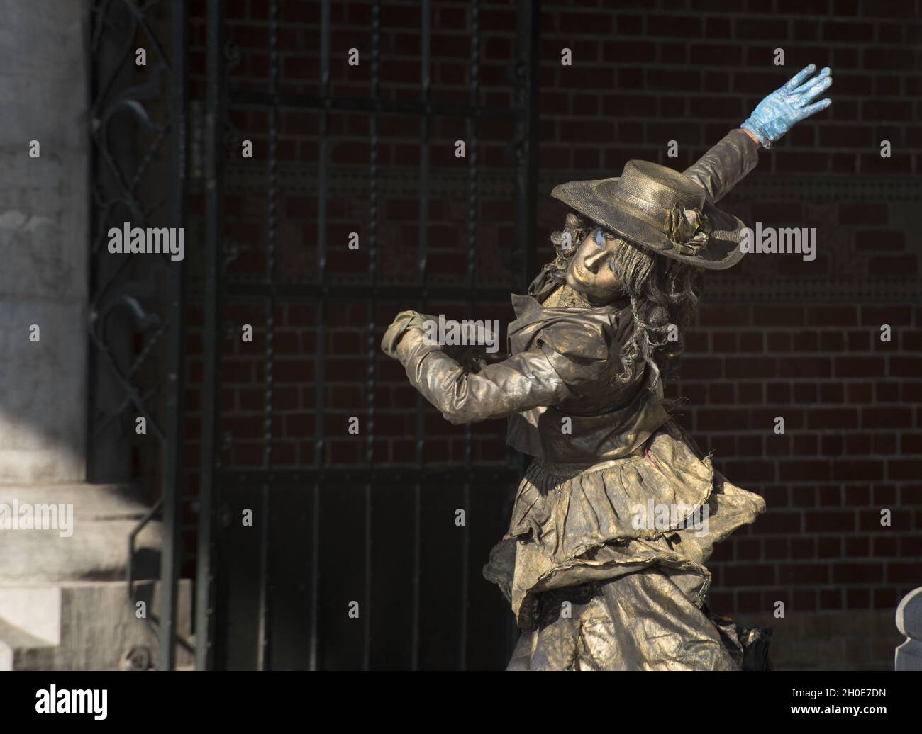 Old statue of a dancing woman outdoors Stock Photo - Alamy