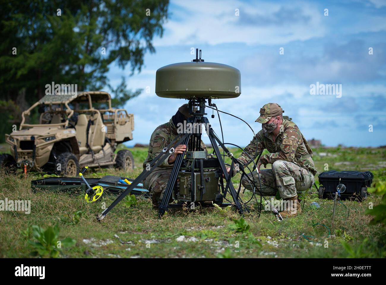 U.S. Air Force Capt. Gene Walker, 36th Contingency Response Squadron ...