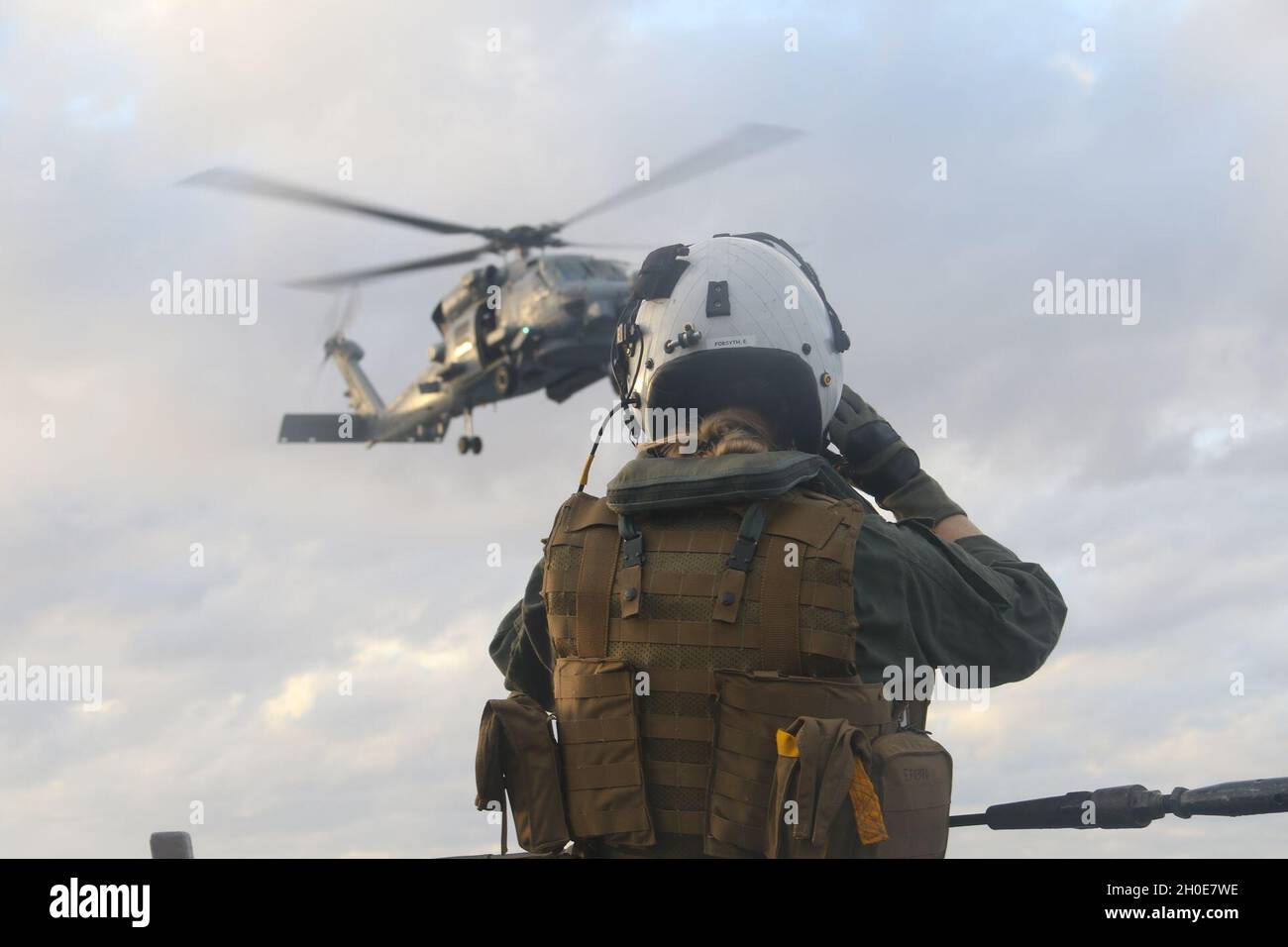 210208-N-FD648-1188 ATLANTIC OCEAN (Feb. 8 2021) – Lt. Emma Forsythe ...