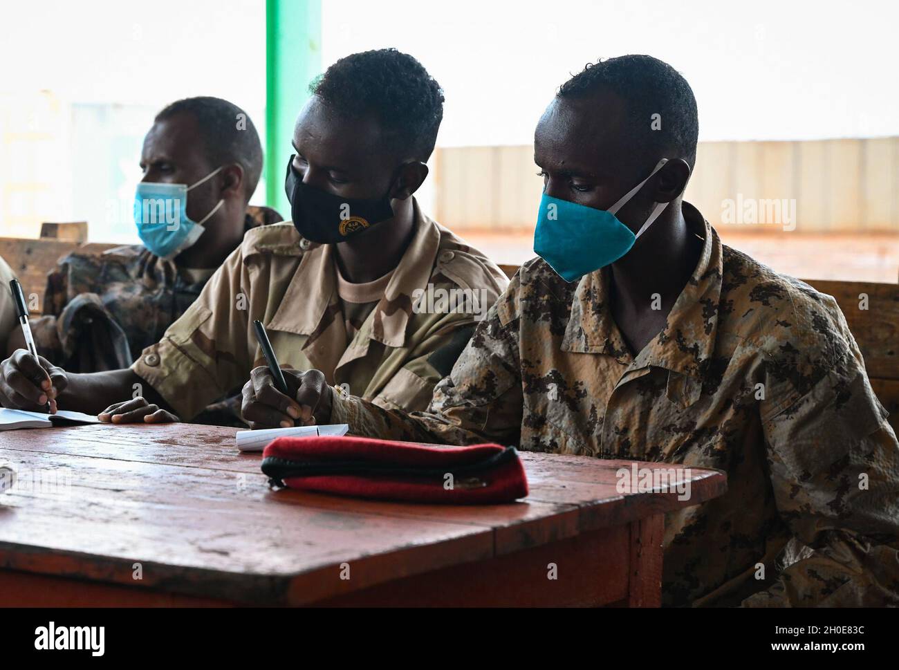 Soldiers from the Armed Forces of Djibouti (FAD) Bataillon d ...