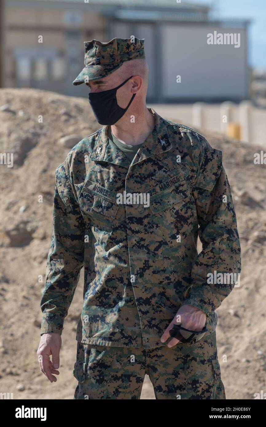 U.S. Marine Corps Col. Kemper Jones, commanding officer, Headquarters ...