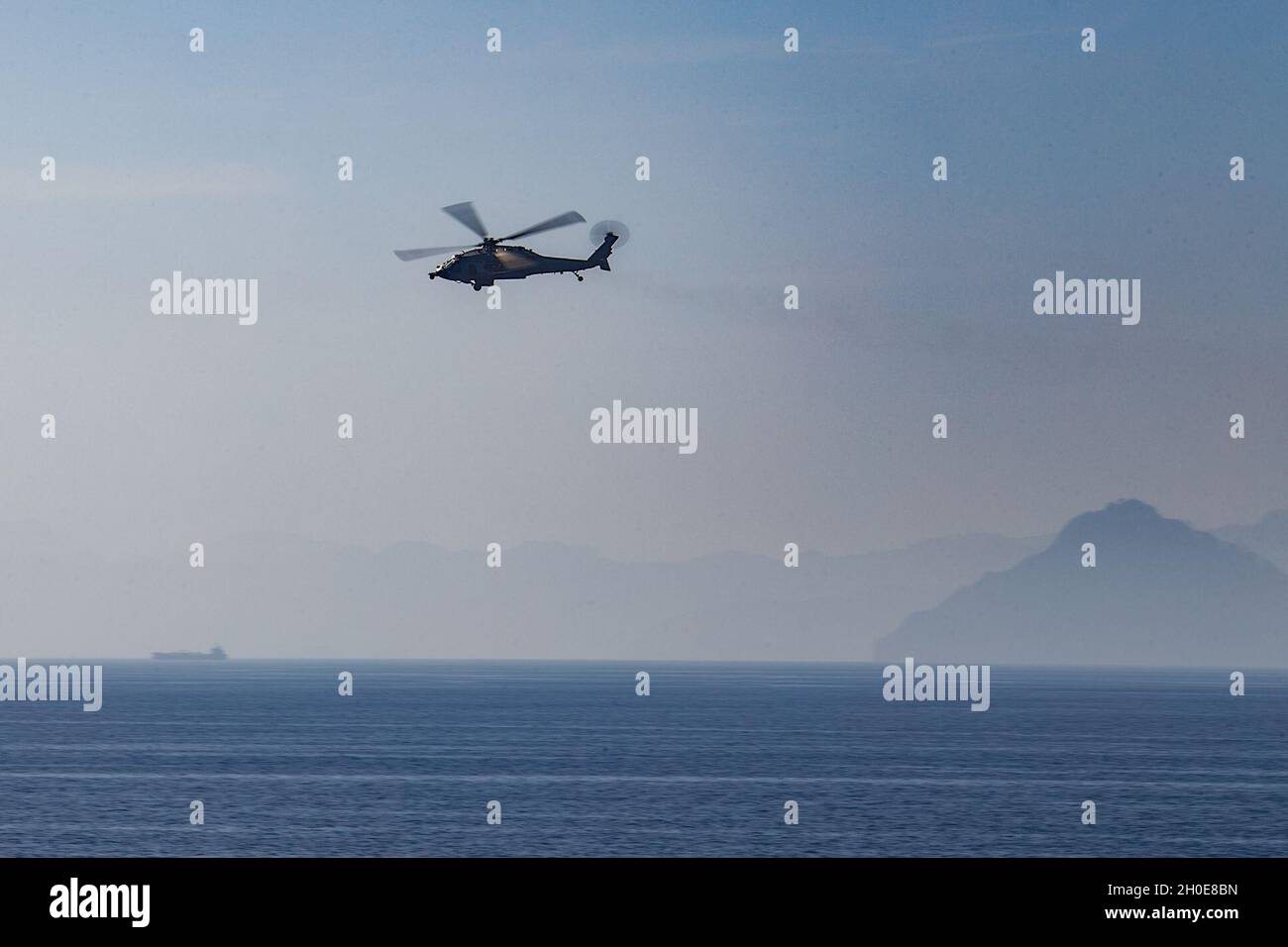 A U.S. Navy MH-60S Sea Hawk assigned to Helicopter Maritime Strike ...