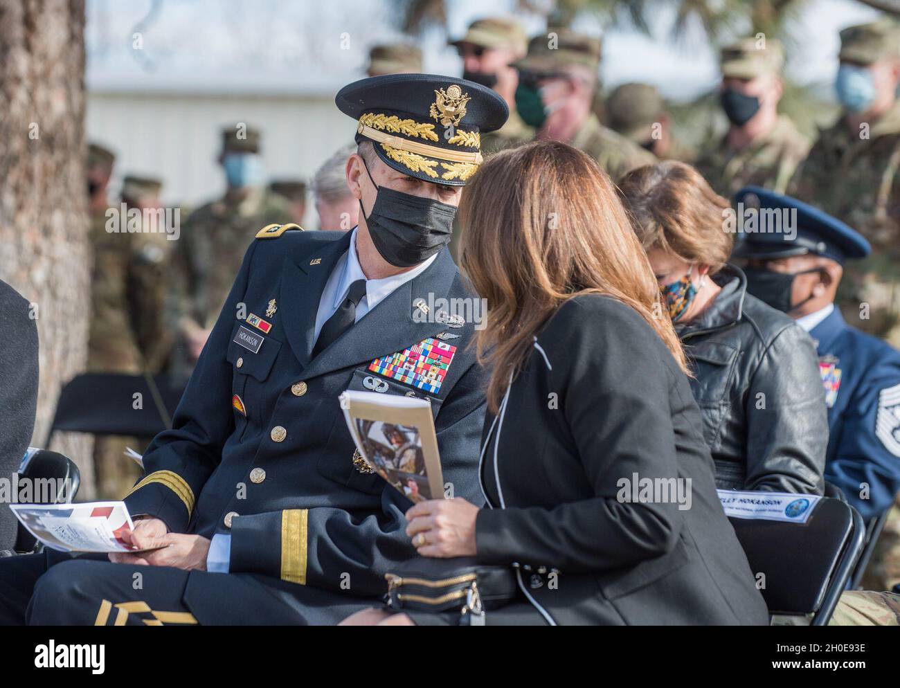 Gen. Daniel Hokanson, Chief of the National Guard Bureau, and his wife ...