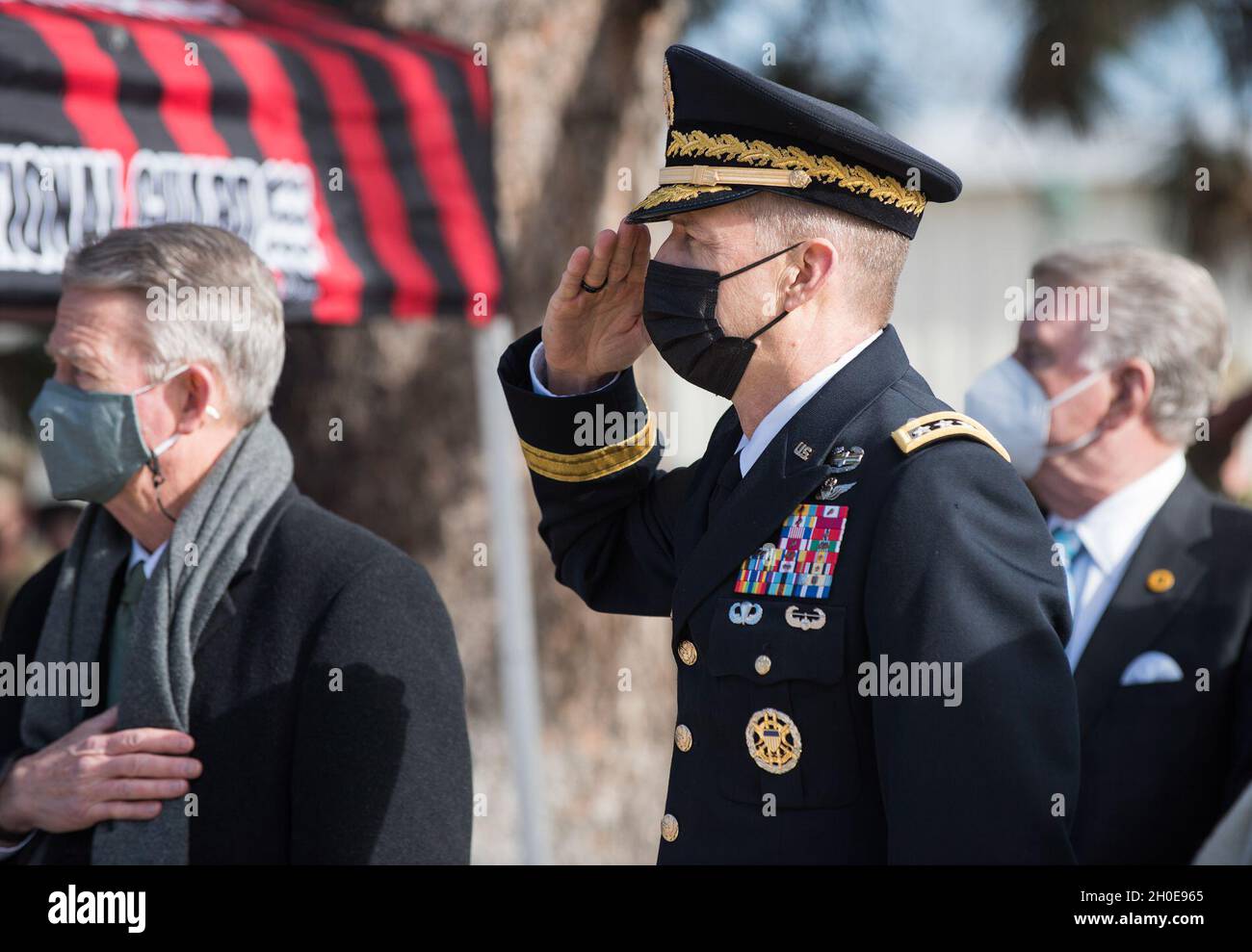 Gen. Daniel Hokanson, Chief of the National Guard Bureau, pays his ...