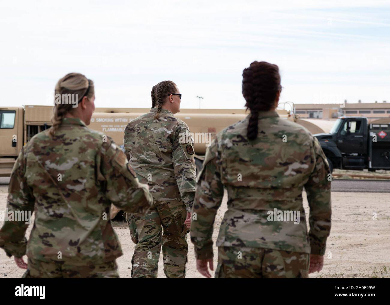U.S. Air Force Airmen assigned to the 386th Expeditionary Logistics ...