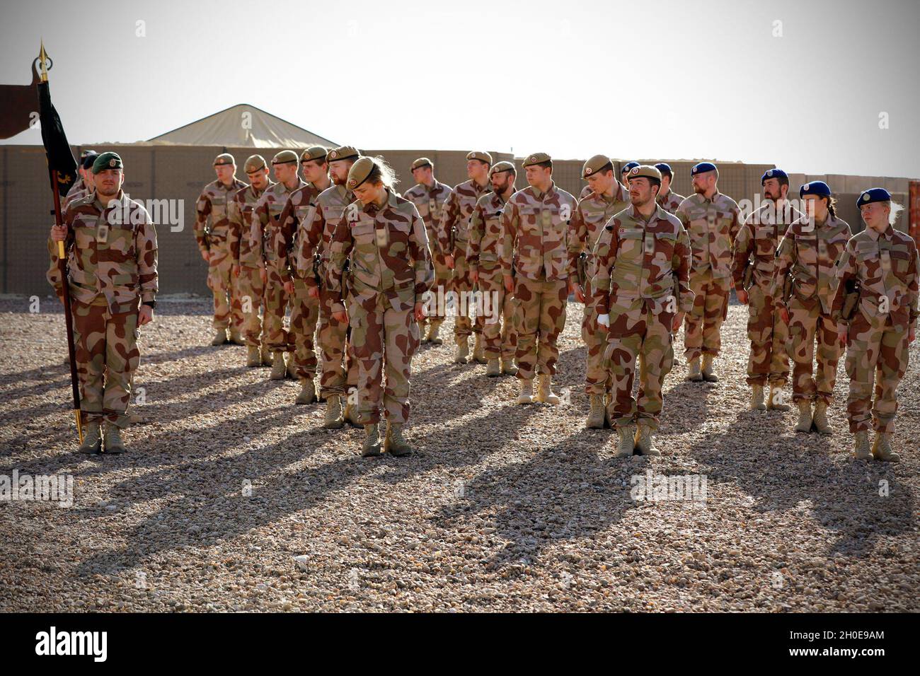 Norwegian Soldiers from Task Force Vikings conduct a transfer of ...