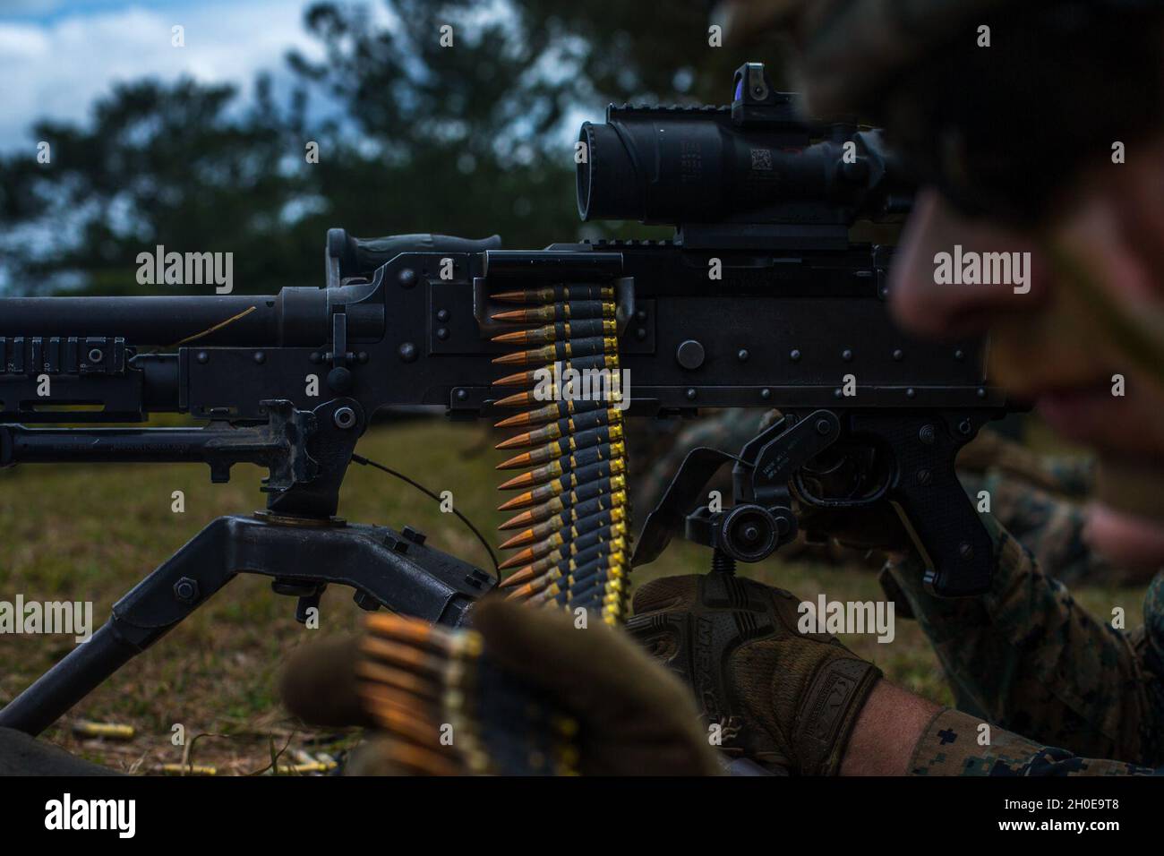 U.S. Marines Lance Cpl. Garrett Chapell, a machine gunner with India ...