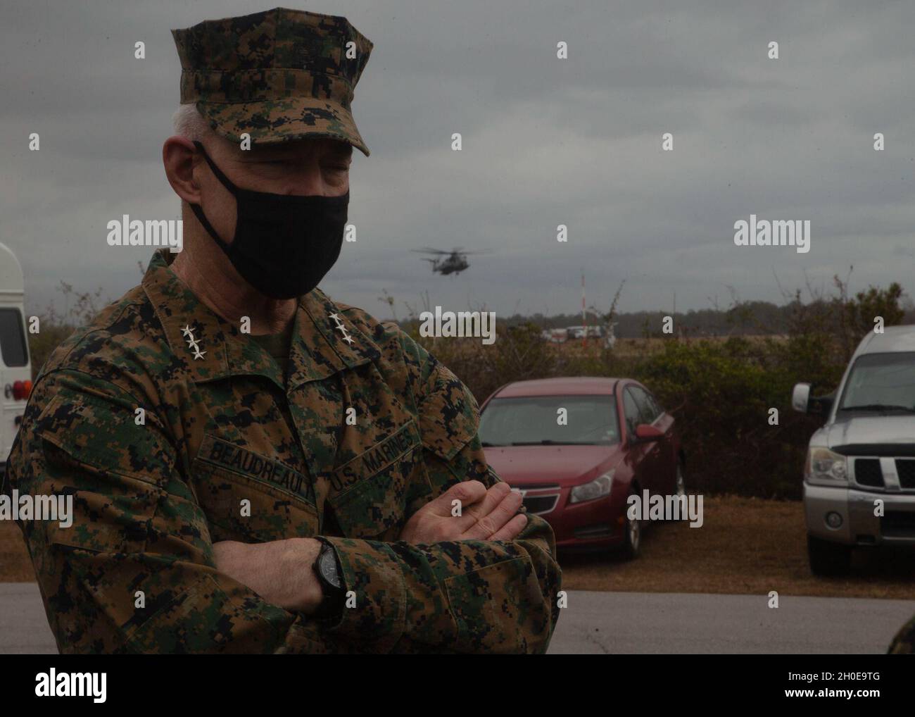 U.S. Marine Corps Lt. Gen. Brian Beaudreault, commanding general of II ...