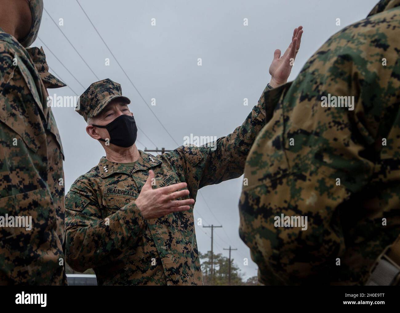 U.S. Marine Corps Lt. Gen. Brian Beaudreault, commanding general of II ...
