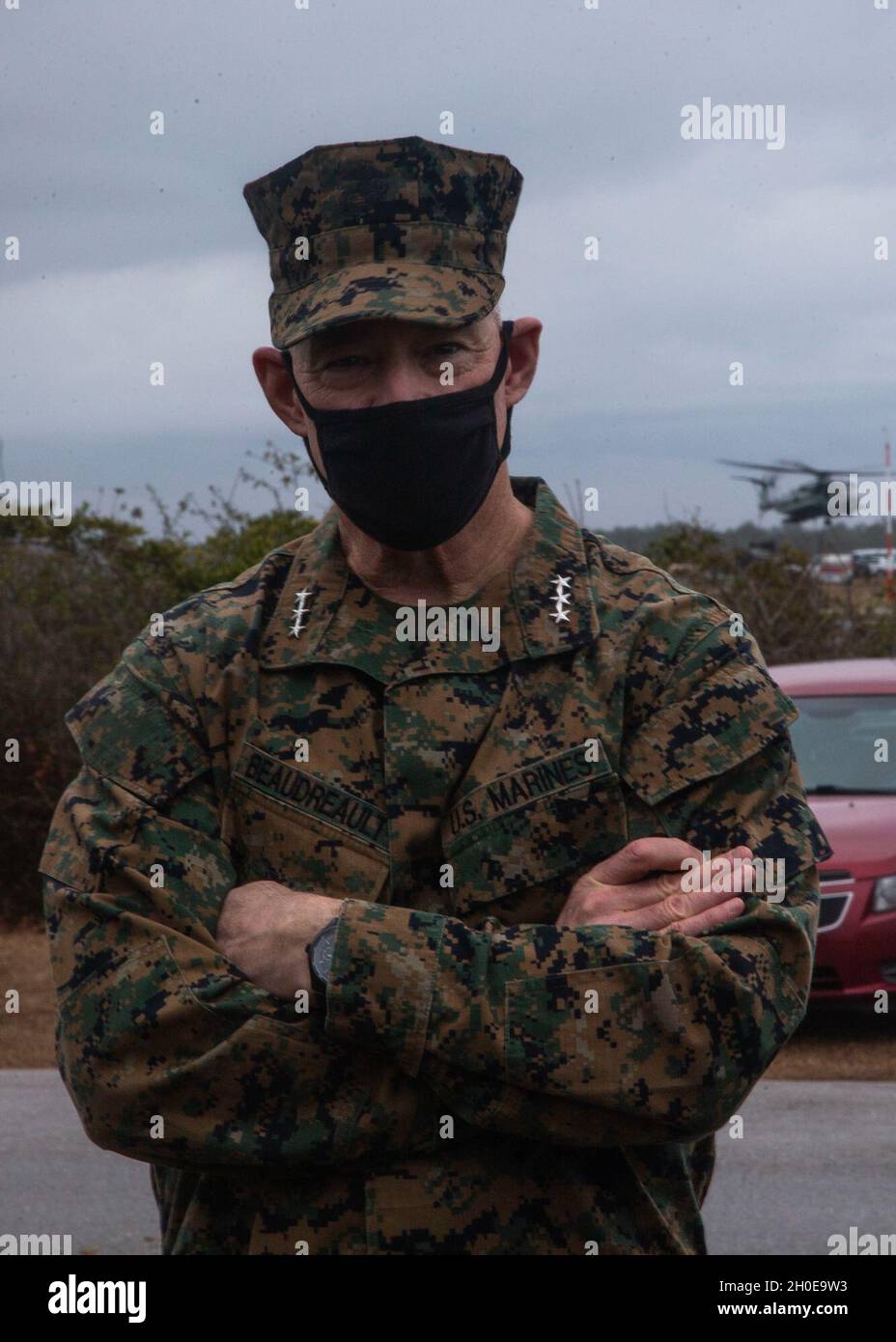 U.S. Marine Corps Lt. Gen. Brian Beaudreault, commanding general of II ...