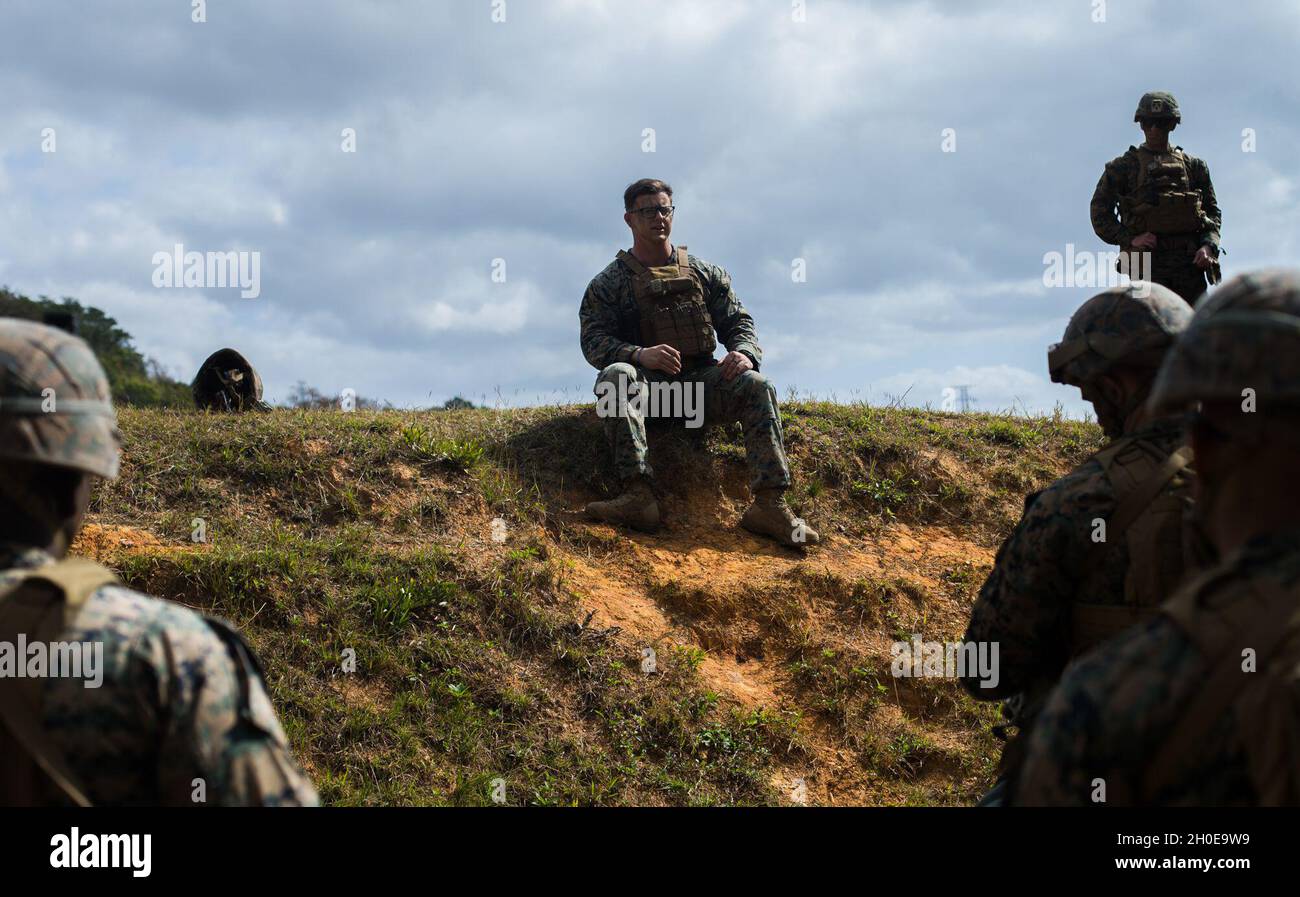 U.S. Marine Corps Sgt. Dustin Walters, a weapons platoon sergeant with ...