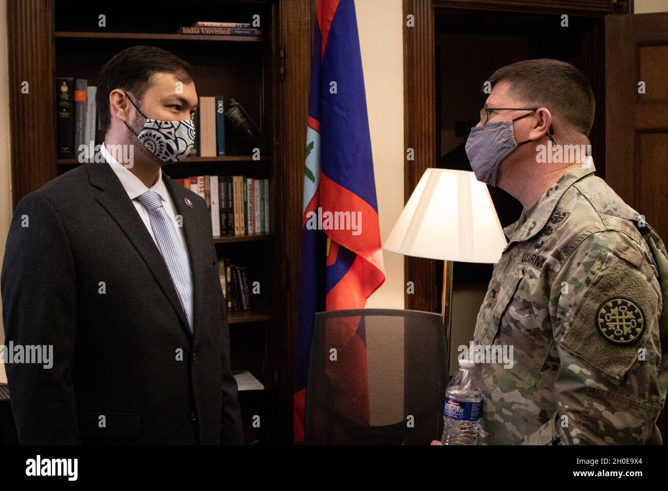 U.S. Army Col. Chris McKinney, commander of the 177th Military Police ...