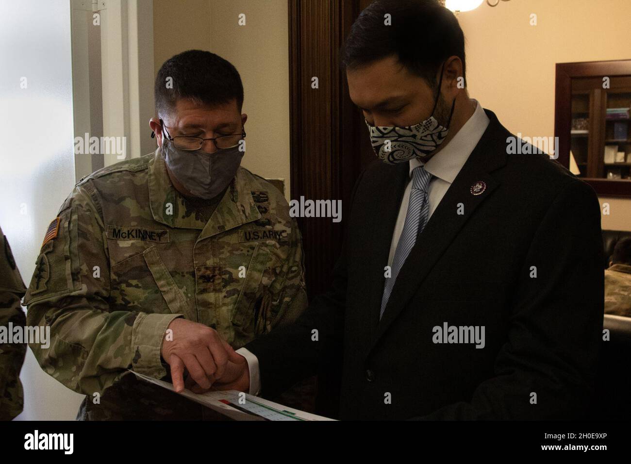 U.S. Army Col. Chris McKinney, commander of the 177th Military Police ...