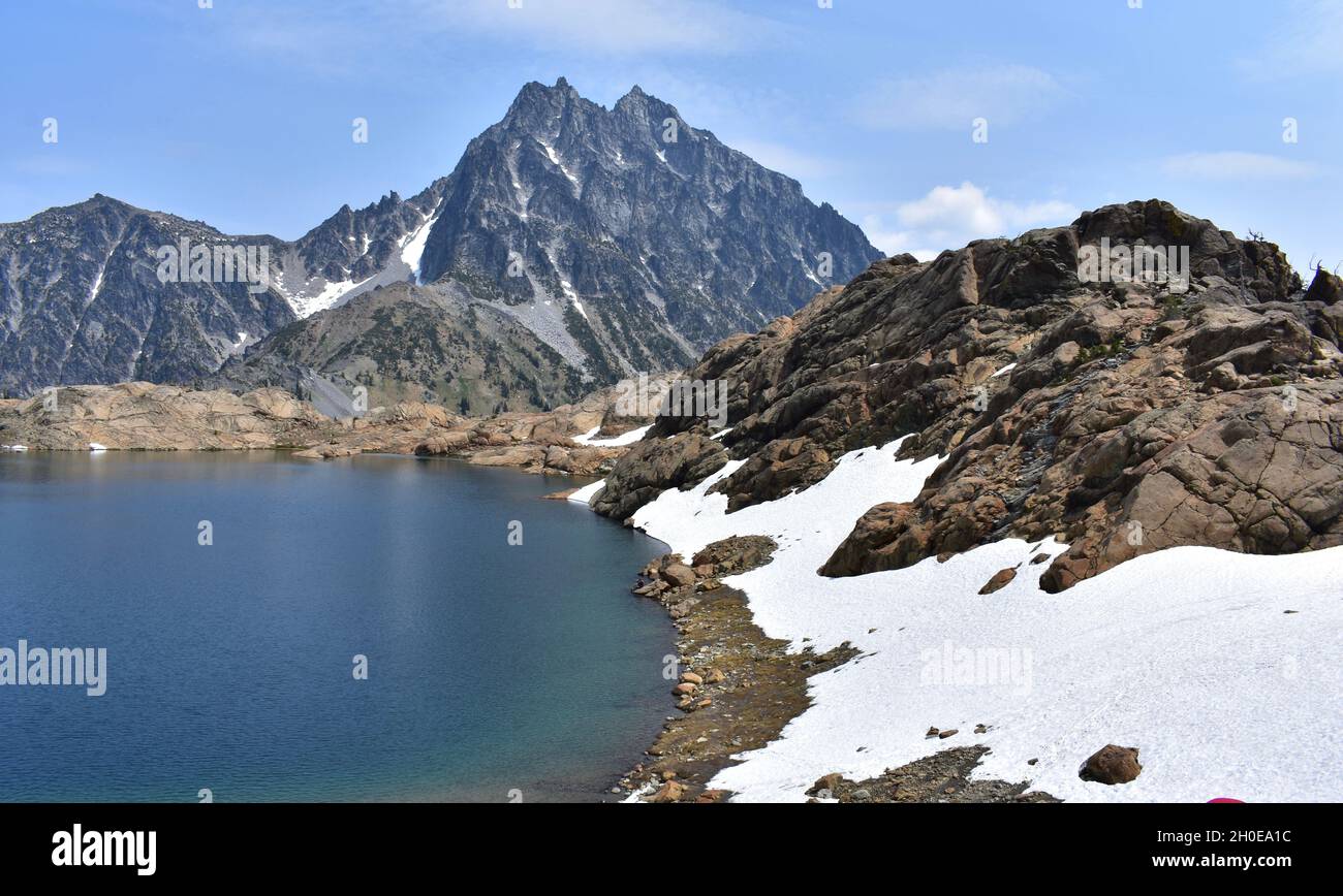 Lake Ingalls and Mt Stuart Stock Photo - Alamy
