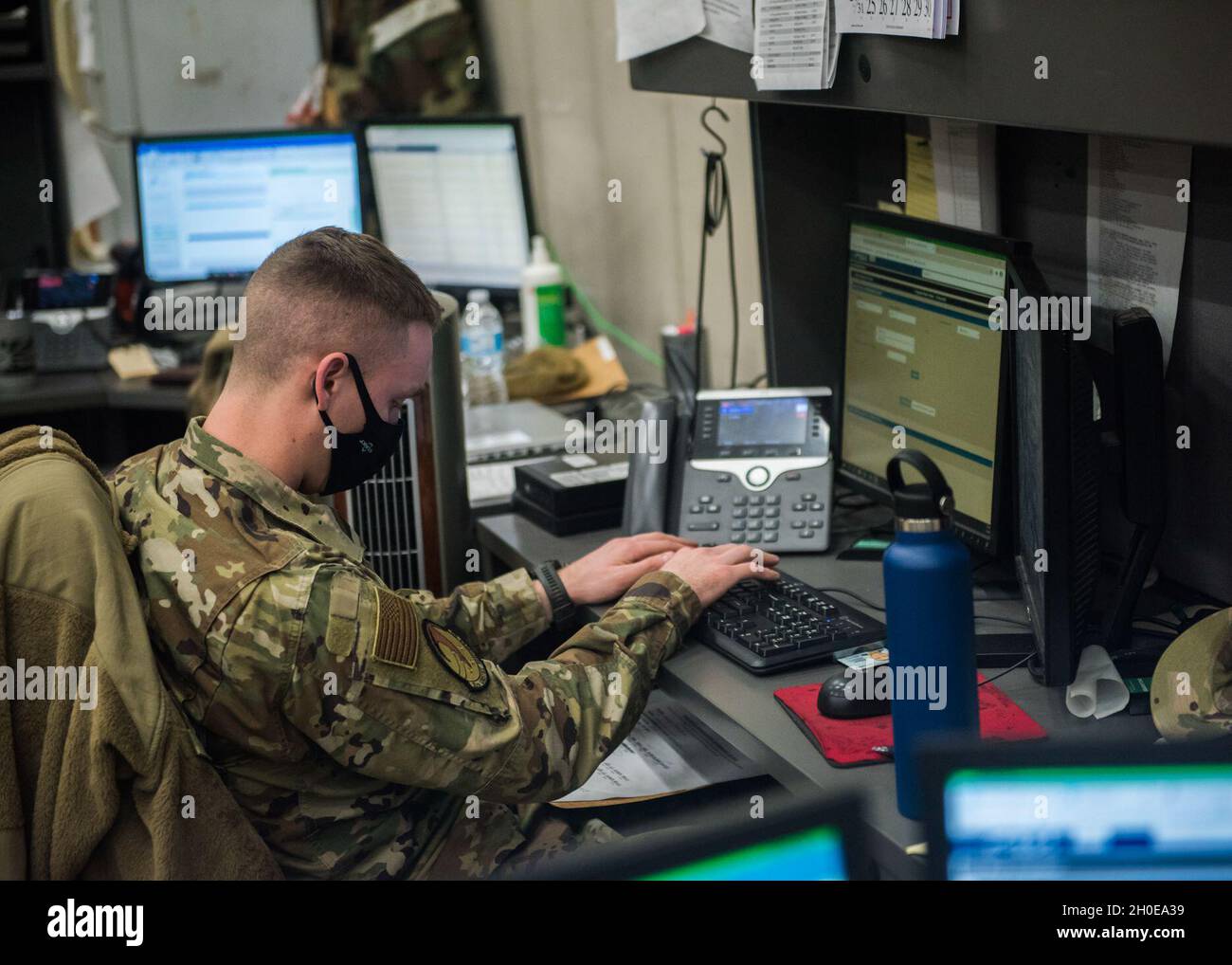 U.S. Air Force Airman 1st Class Braedon Hawkins, a 35th Logistics ...