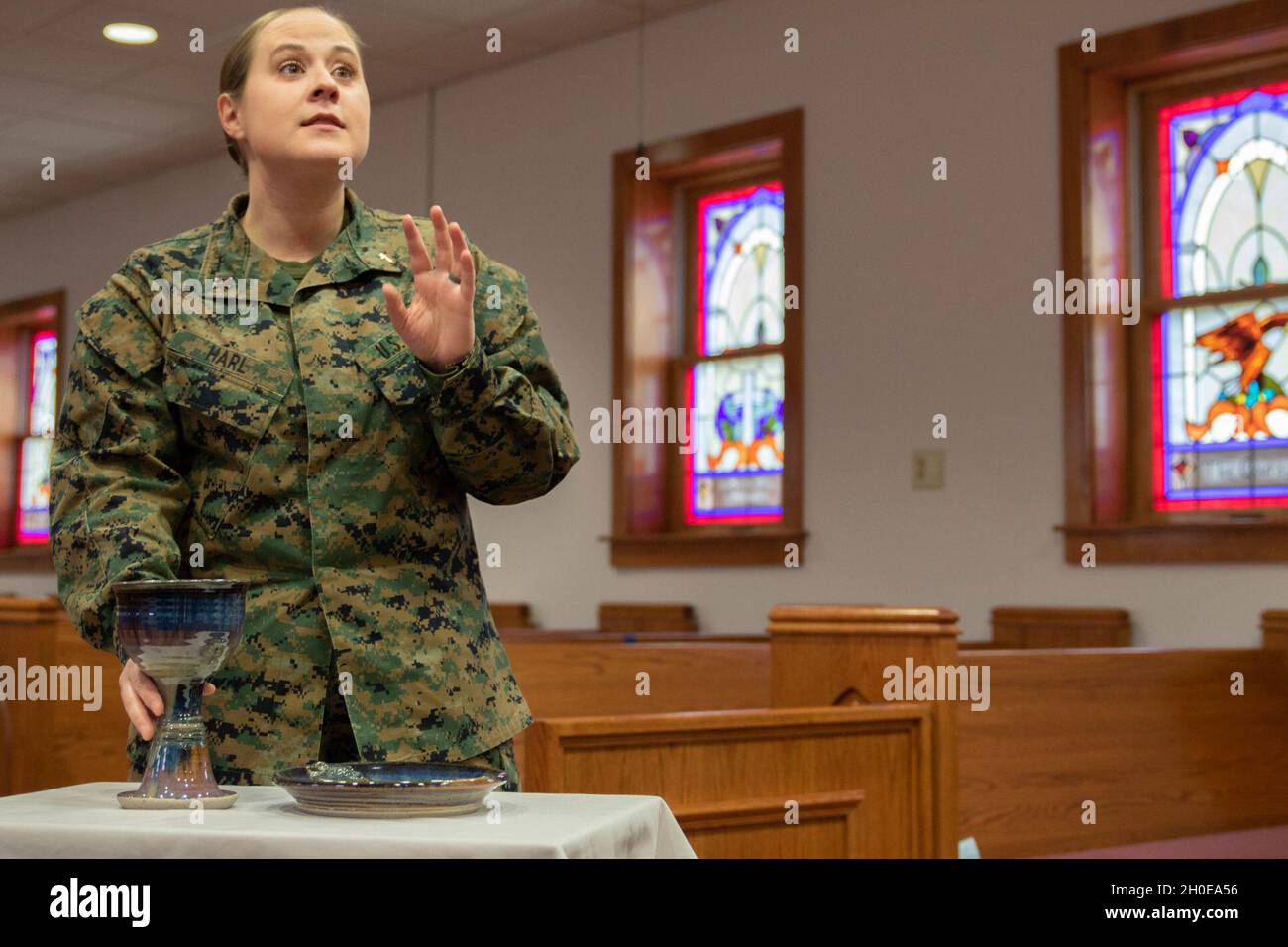 U.S. Navy Chaplain Alisa L. Harl has been at Marine Corps Air Station ...