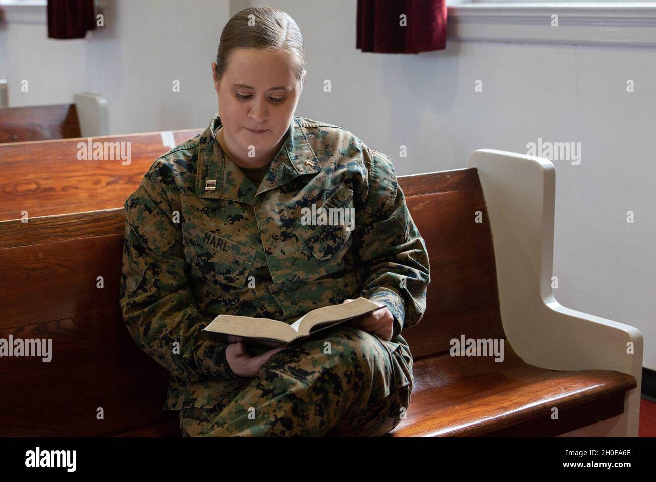 U.S. Navy Chaplain Alisa L. Harl has been at Marine Corps Air Station ...