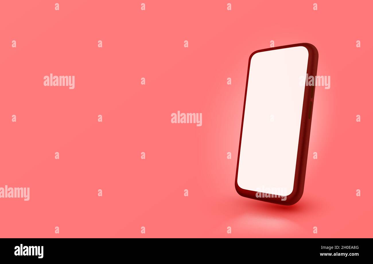 Smartphone color mobile screen, technology mobile display light. Vector ...