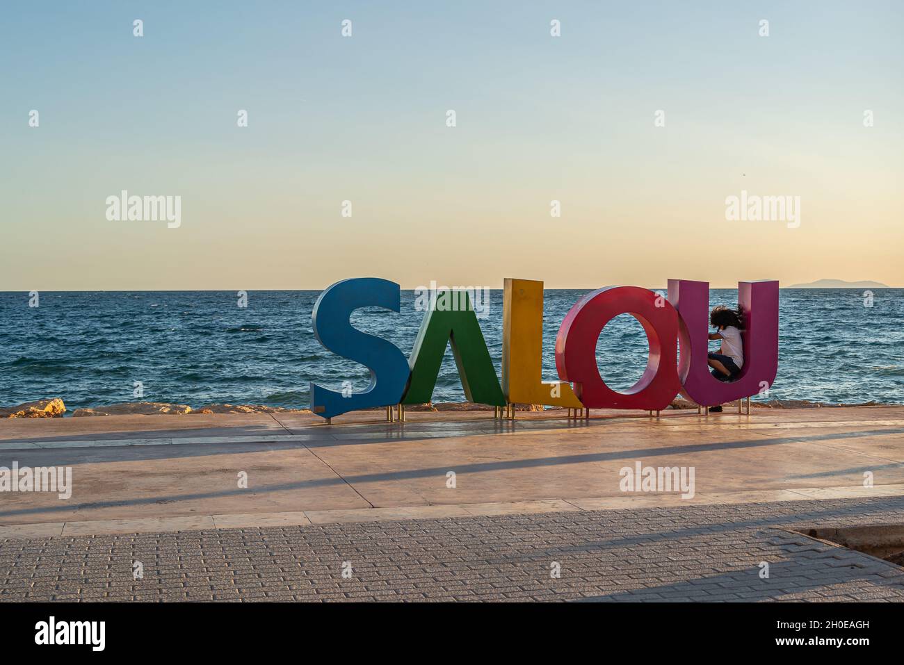 Crowded beach sea salou costa hi-res stock photography and images - Alamy