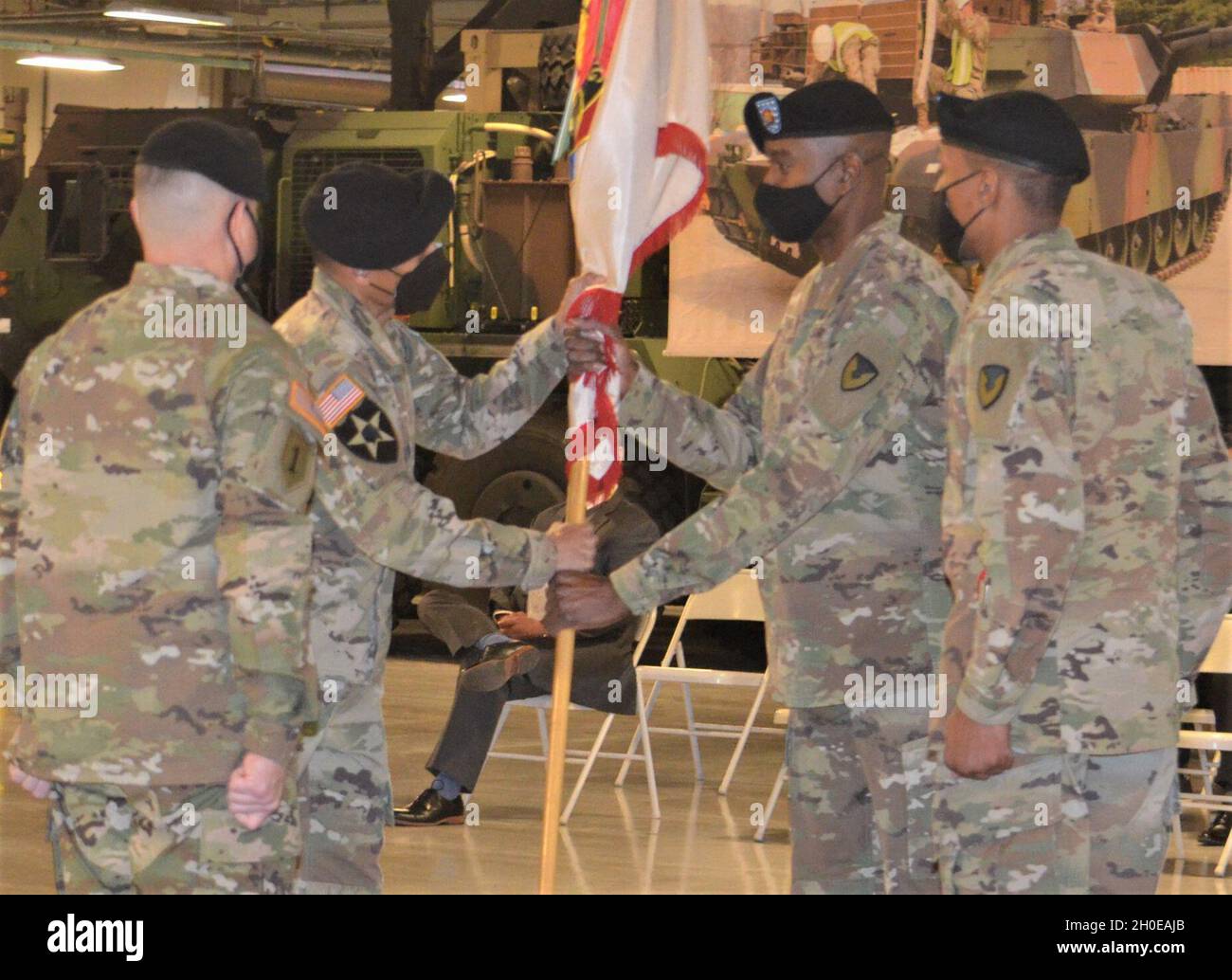 Col. Wheeler R. Manning, brigade commander, 403rd AFSB, passes the ...