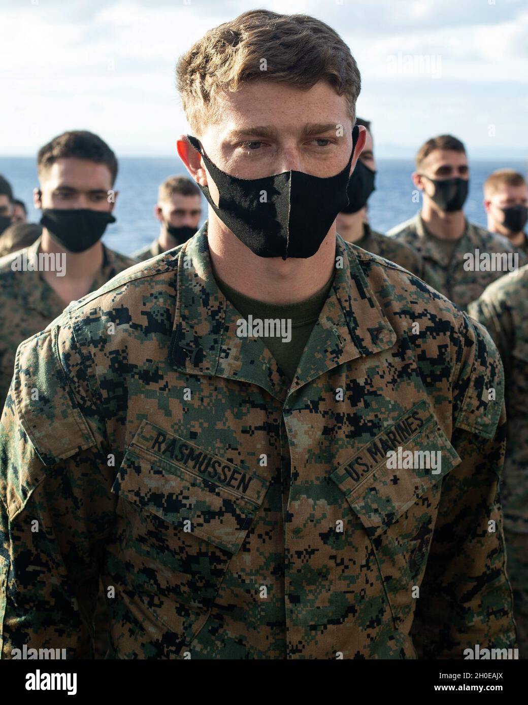 U.S. Marine Corps Lance Cpl. Dylen Rasmussen, a machine gunner with ...