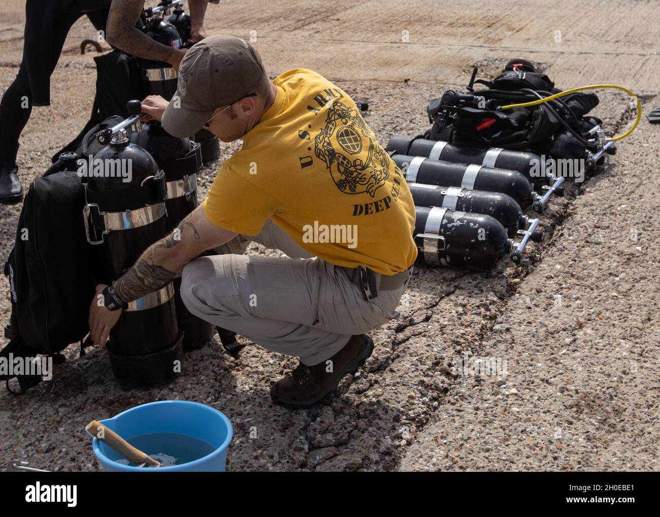 SGT Samuel Ladd, engineer diver, 74th Engineer Dive Detachment ...