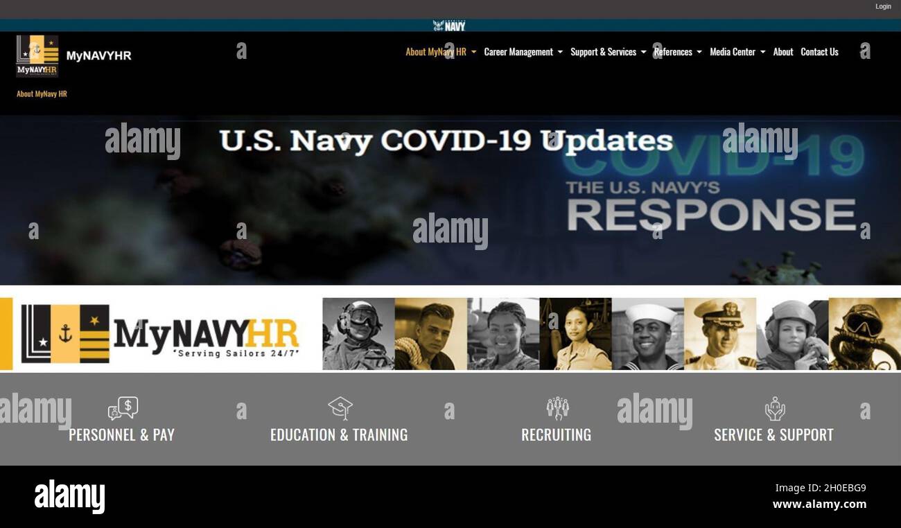 Screen shot of Navy Personnel Command’s new website. NPC.navy.mil will ...