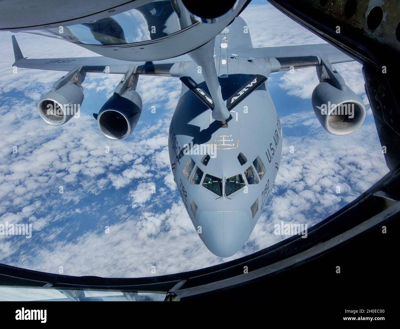 A U.S. Air Force KC-135 Stratotanker with the 434th Air Refueling Wing ...