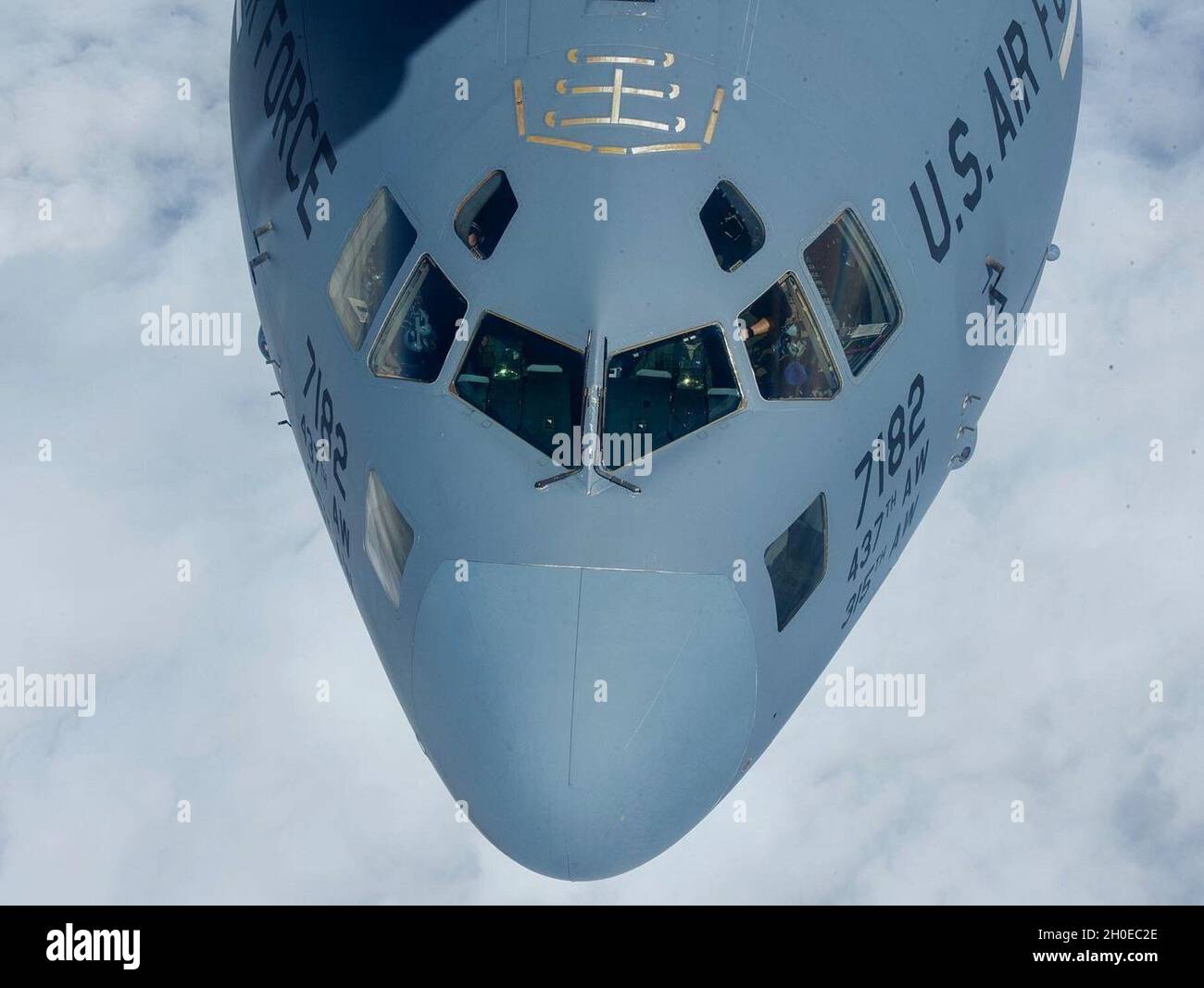 A U.S. Air Force KC-135 Stratotanker with the 434th Air Refueling Wing ...