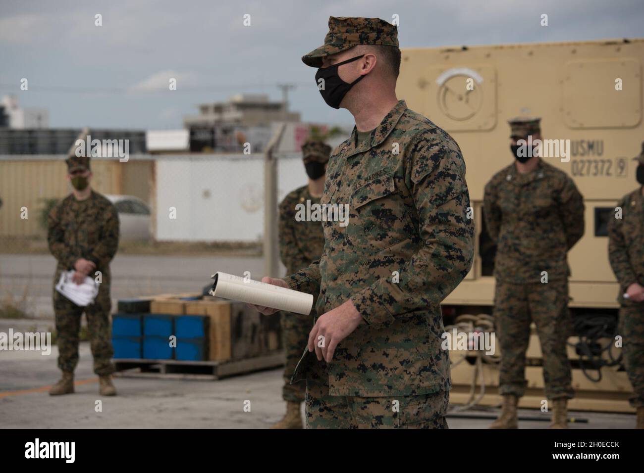 WO John Lamb, a visual information officer with Combat Logistics ...