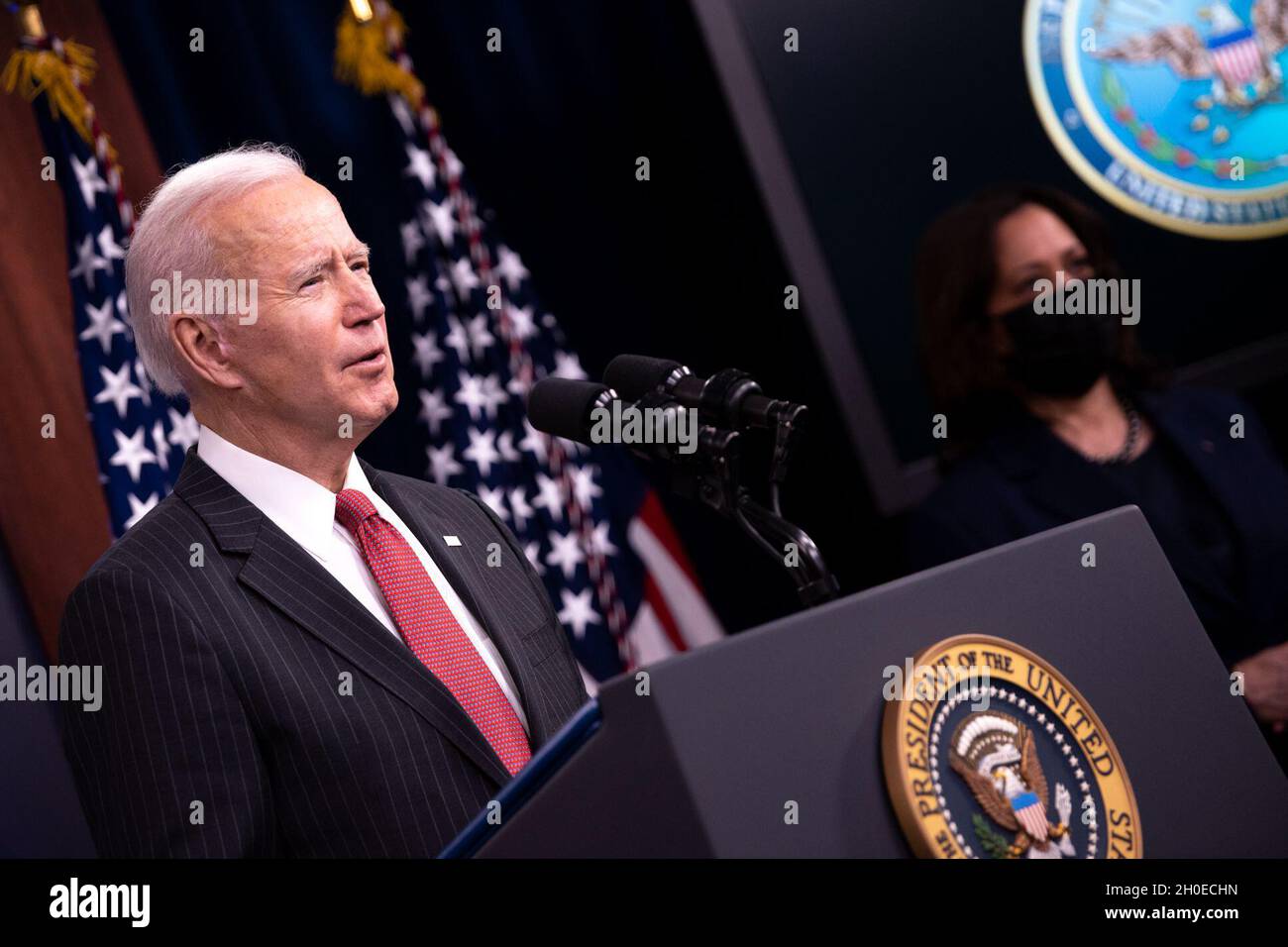 President Joe Biden delivers remarks to Department of Defense personnel ...