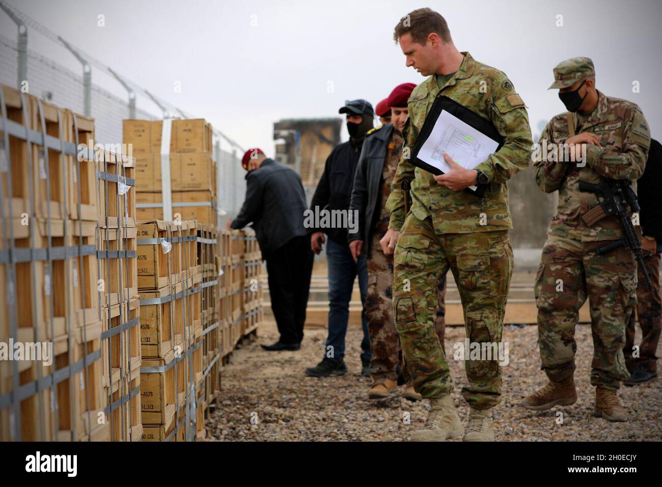 Iraqi security forces received more than 100 pallets of small arm ...