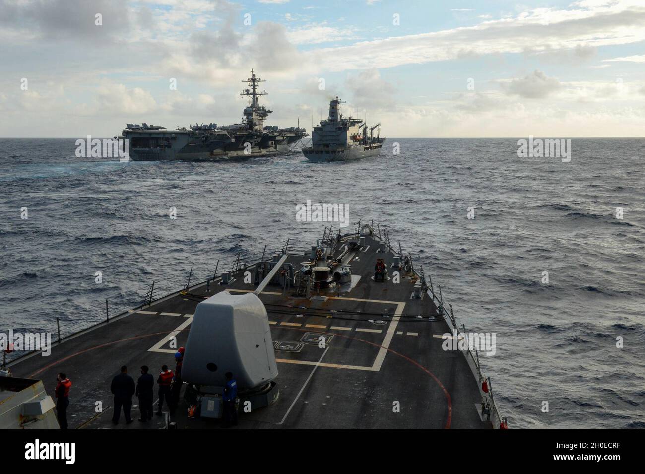 SOUTH CHINA SEA (Feb. 10, 2021) The Arleigh Burke-class guided-missile ...