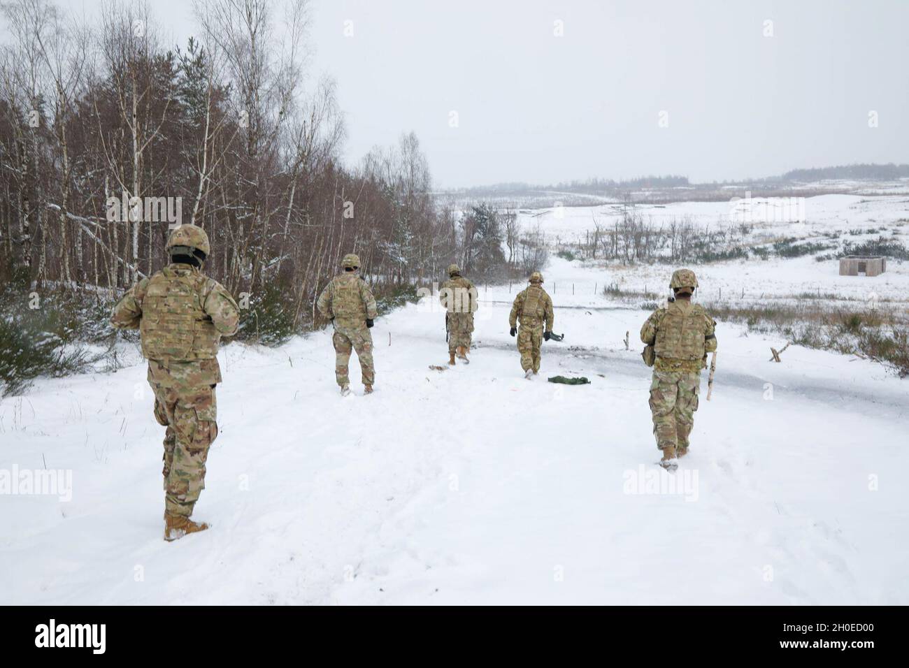 U.S. Soldiers assigned to 2nd platoon, Alpha Company, 91st Brigade ...