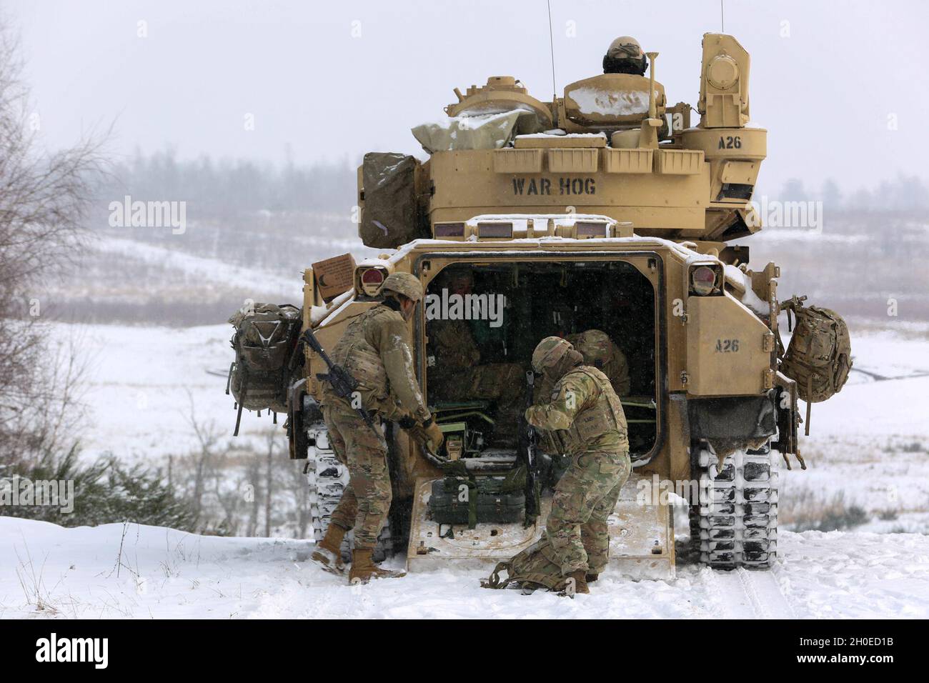 U.S. Soldiers assigned to 2nd Platoon, A Company, 91st Brigade Engineer ...