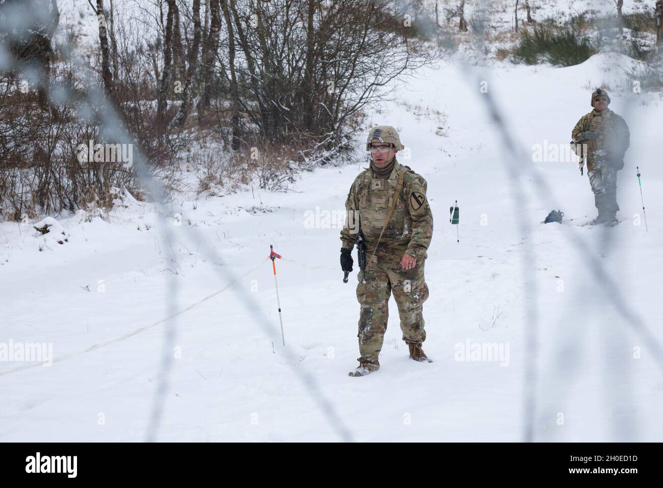 U.S. Soldiers assigned to 2nd platoon, Alpha Company, 91st Brigade ...