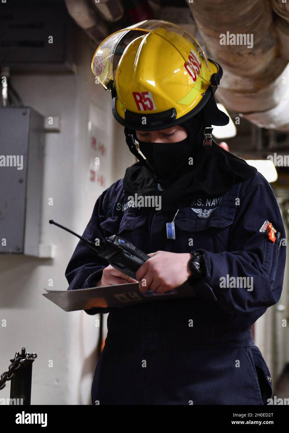 YOKOSUKA, Japan (Feb. 10, 2021) – Damage Control Fireman 3rd Class ...