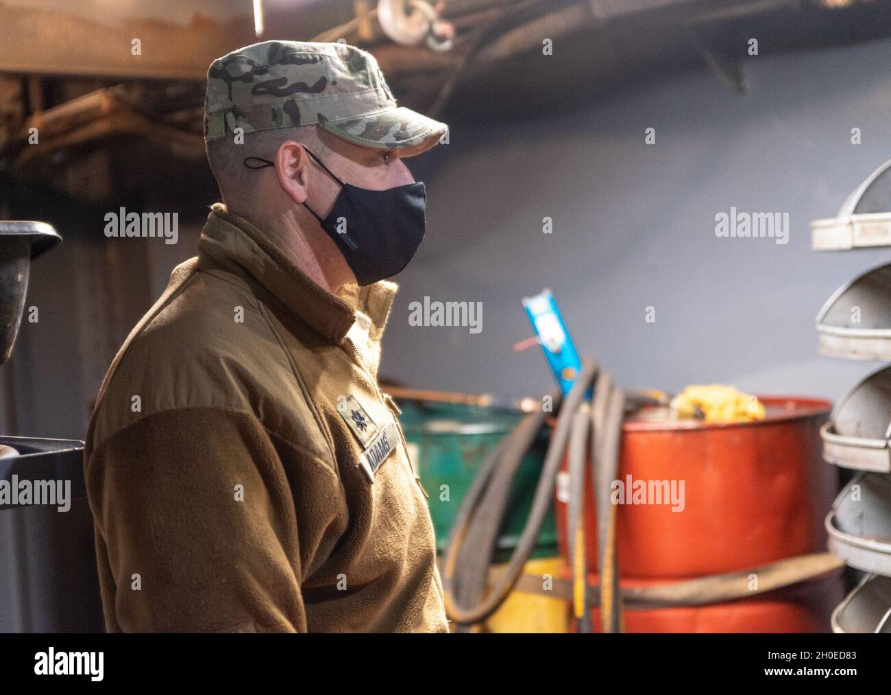 USACE Buffalo District Commander Lt. Col. Eli Adams aboard the tug ...
