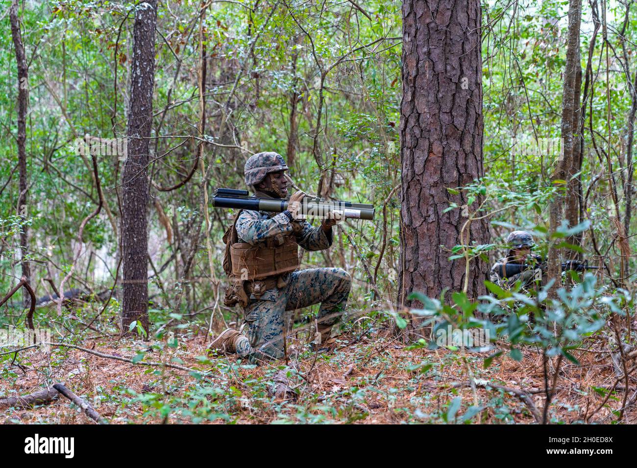 U.S. Marine Corps Lance Cpl. Michael Woods, ground electronics ...