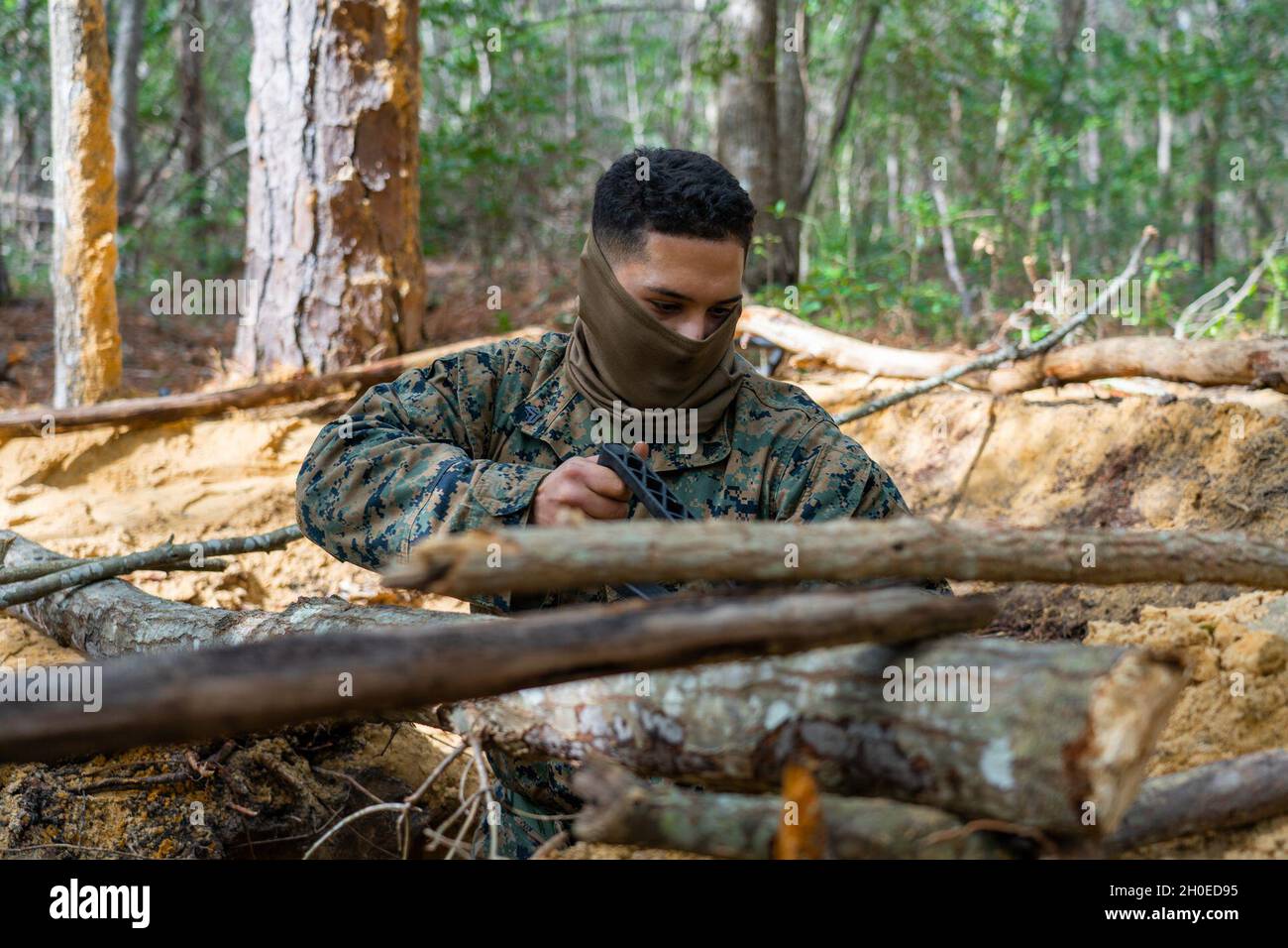 U.S. Marine Corps Cpl. Julian Martinez, ground electronics transmission ...