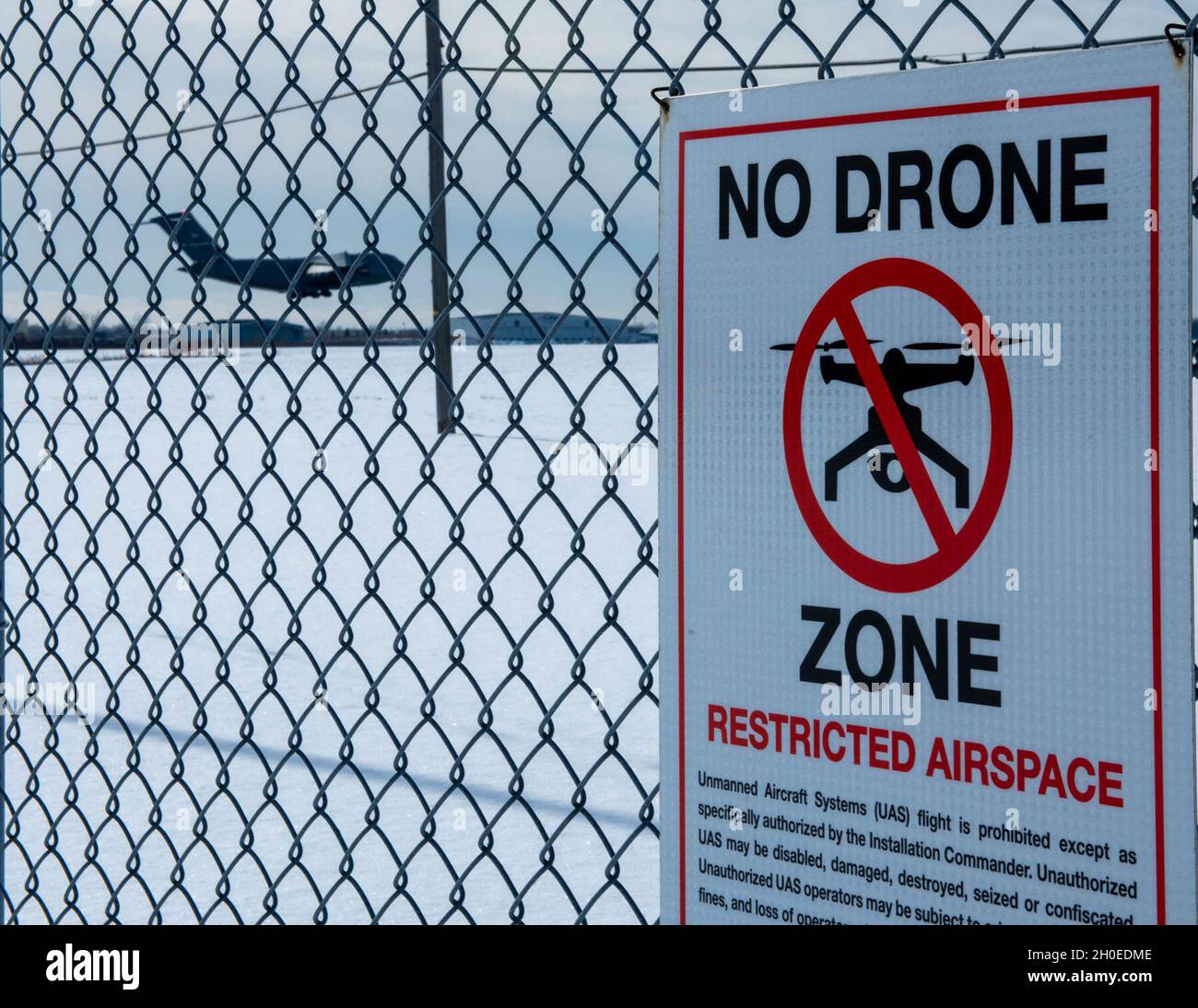 Air force restricted area sign hi-res stock photography and images - Alamy