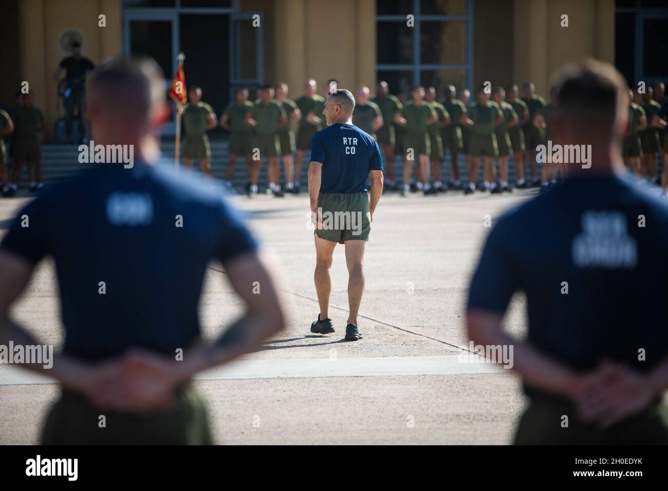Commanding officer of the recruit training regiment hi-res stock ...