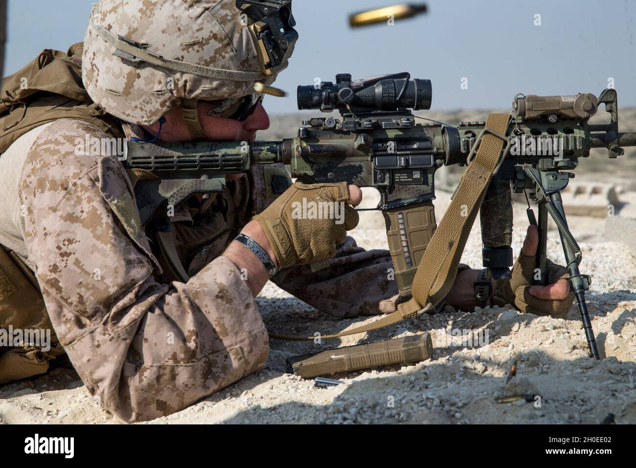U.S. Navy Hospital Corpsman 3rd Class Jonathan Bussey with Bravo ...