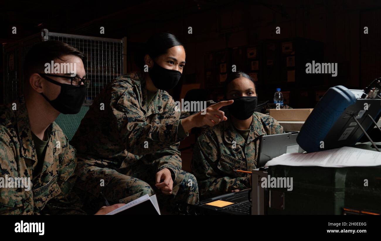 U.S. Marine Corps Sgt. Angelica J. Angeles, a Satellite Transmissions ...