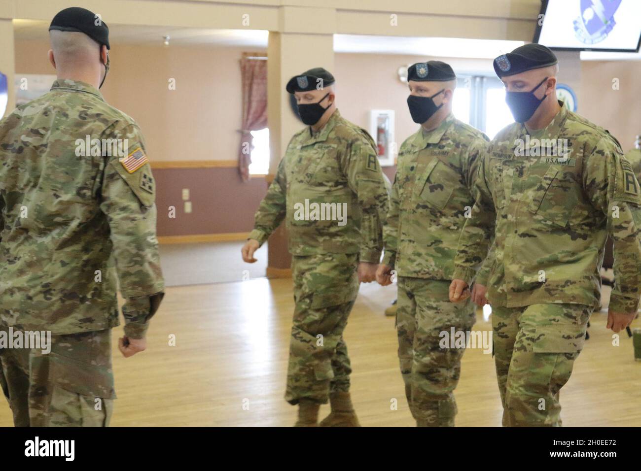 Command Sgt. Maj. William Lewis, Lt. Col. Robert McTighe and Command ...