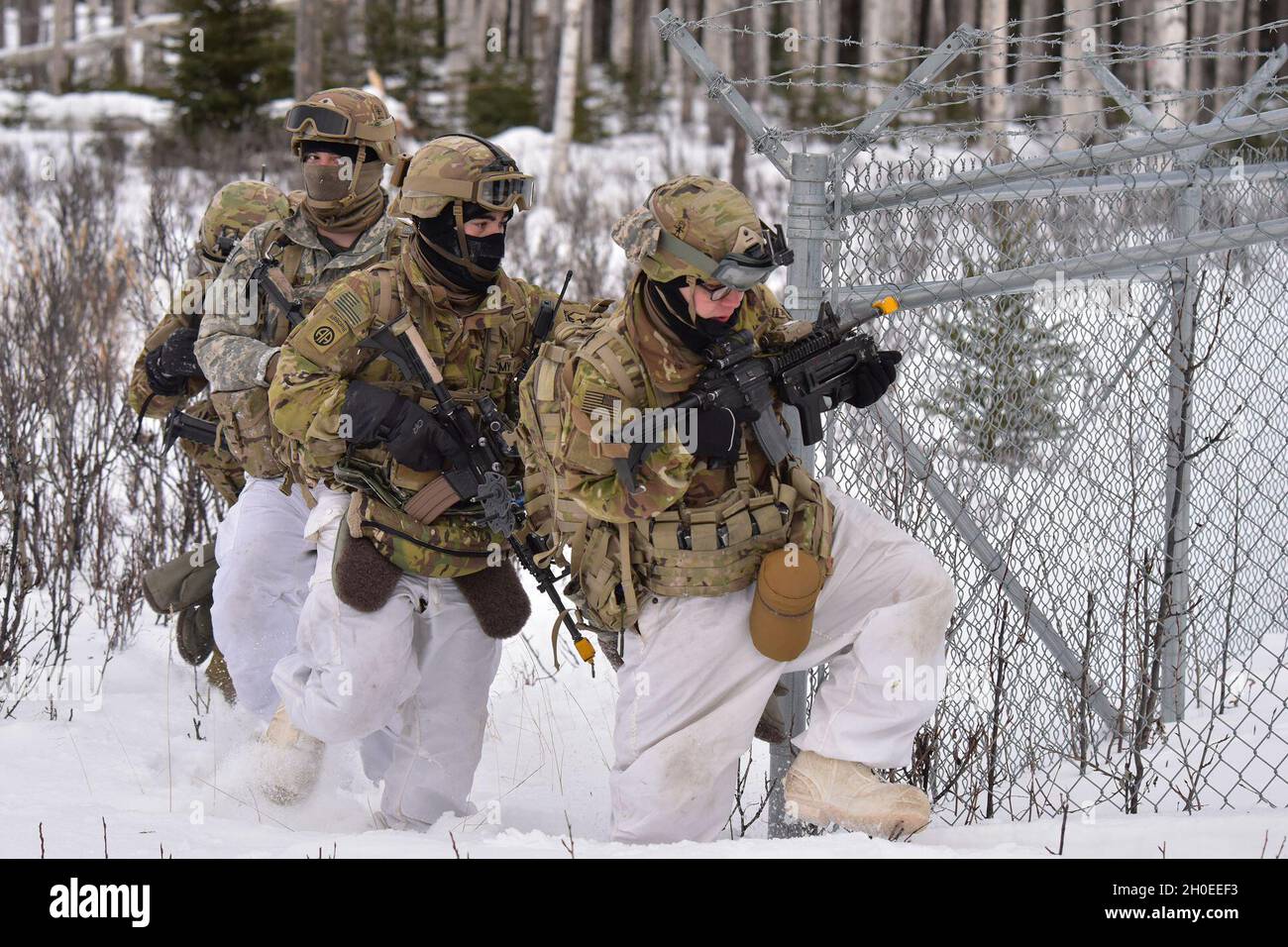 Paratroopers from C Company, 3rd Battalion, 509th Parachute Infantry ...