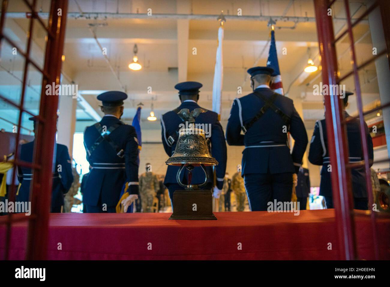 The Kadena Fire Department conducts a memorial service for a fallen ...