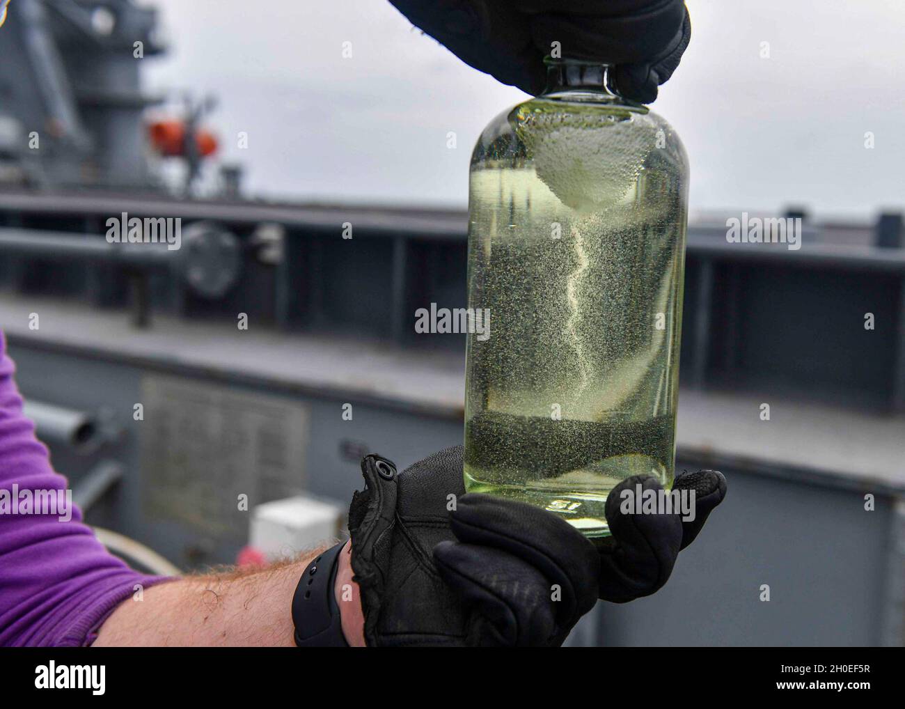 INDIAN OCEAN (Feb. 11, 2021) Aviation Boatswain’s Mate (Fuels) 2nd ...